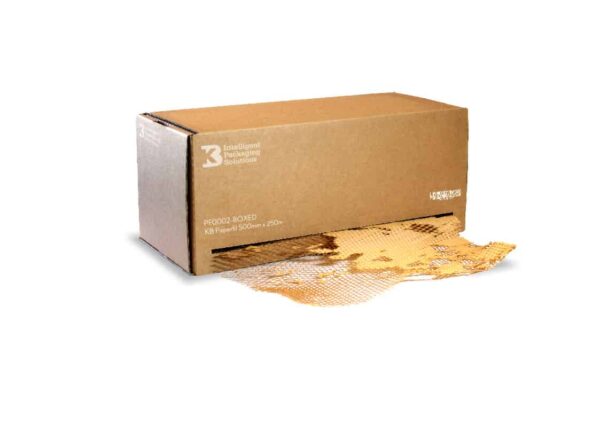 Erth® Kraft Extensible Paper 500mm x 250m x 80gsm (Boxed) | KB Packaging