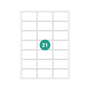 Laser Label A4 Sheet 21UP | KB Packaging