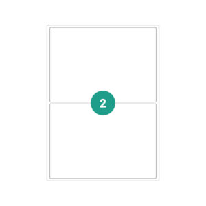 Laser Label A4 Sheet 2UP | KB Packaging